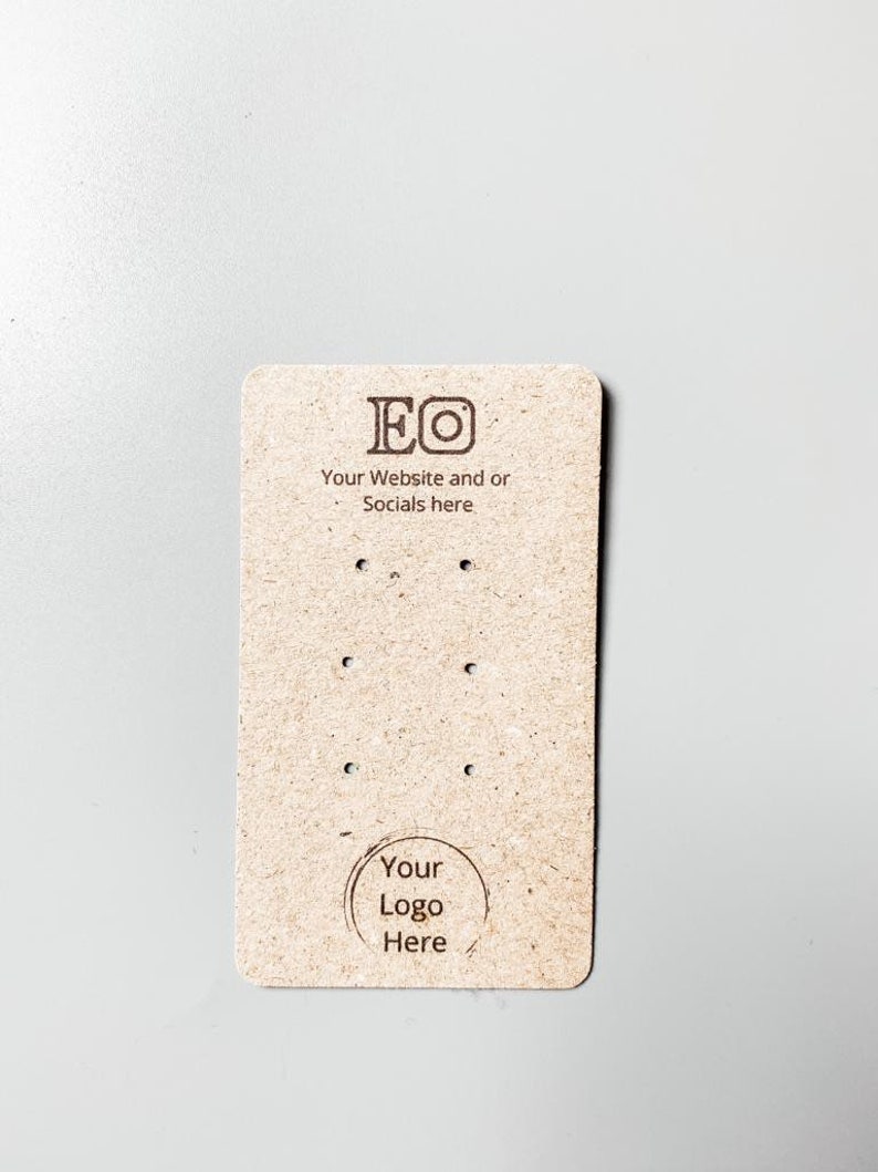 Personalised Earring Display Cards Jewellery Backing Cards | Etsy