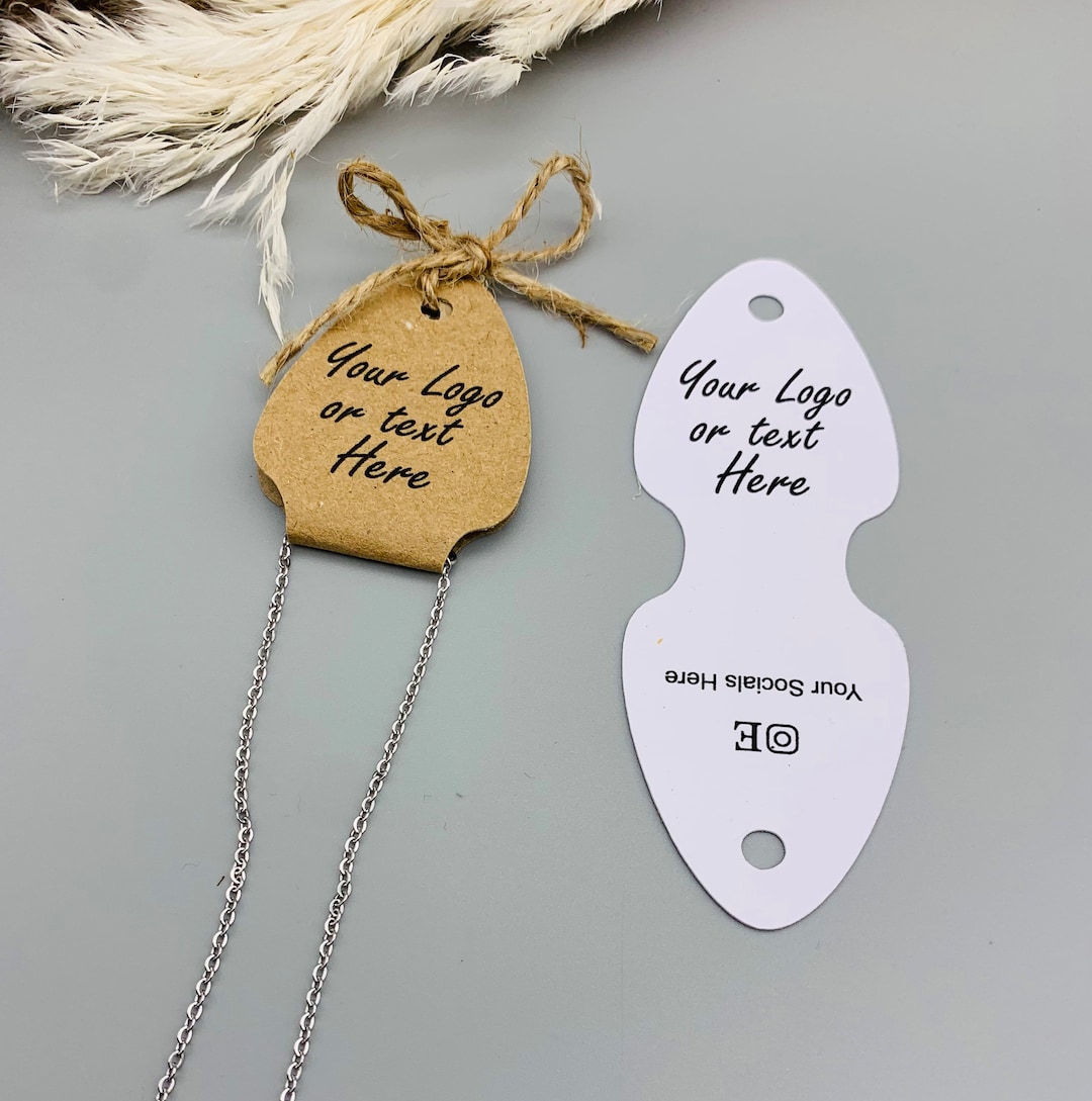 Logo Necklace Holder, Eco Friendly Packaging, Display Cards, Jewellery ...