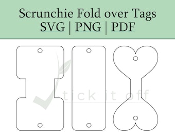Scrunchie Tag Svg - Etsy