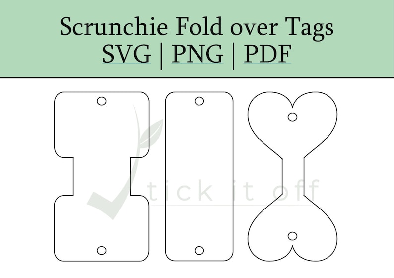 Scrunchie Tag Svg, Scruchie Packaging, Cut Files, Png Cut File, Hair ...