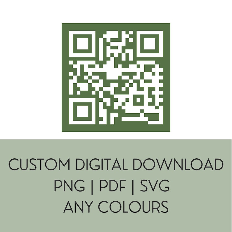 Digital Qr Code, Qr Code Generator, Svg Files, Custom Digital Download ...