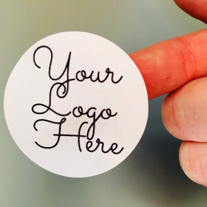 Custom Round Stickers, Small Business Logo Stickers, Personalised ...