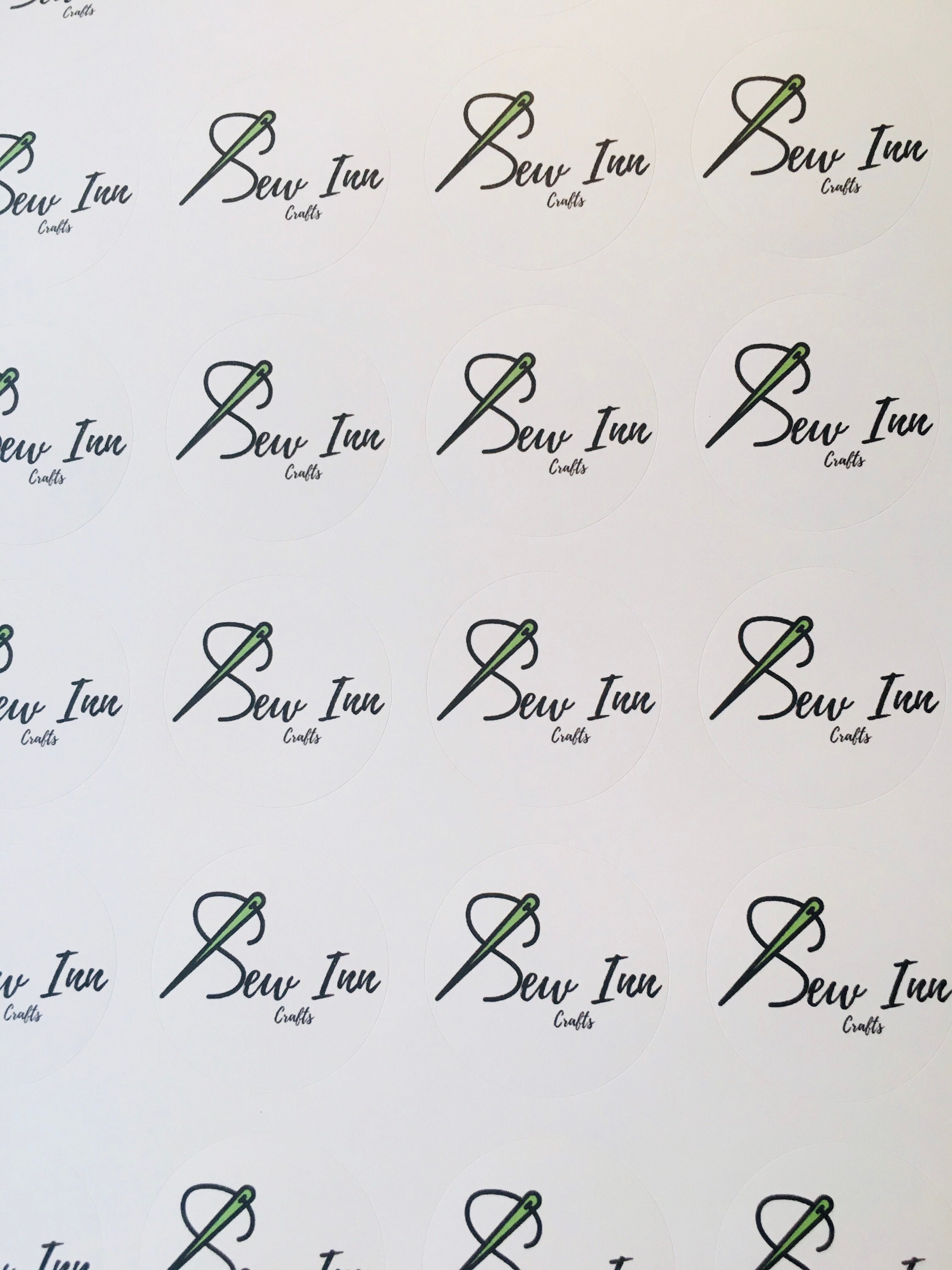 Custom Round Stickers Small Business Logo Stickers - Etsy UK