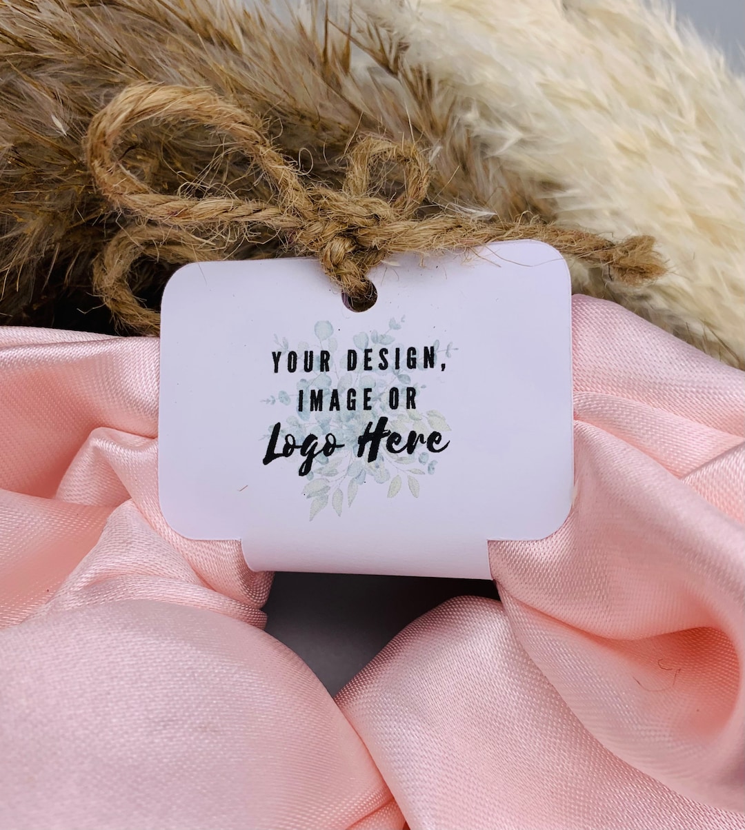 Custom Scrunchies Tag, Kraft Recycled Business Cards, Display Card ...