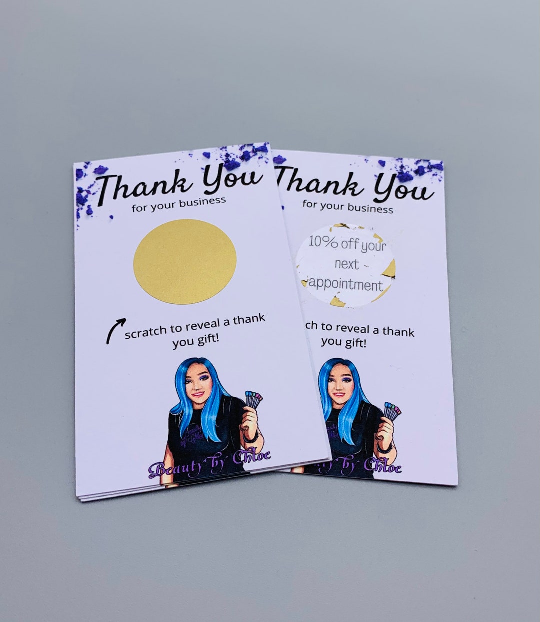 Custom Scratch Cards, Small Business Thank You Cards, Discount Scratch ...