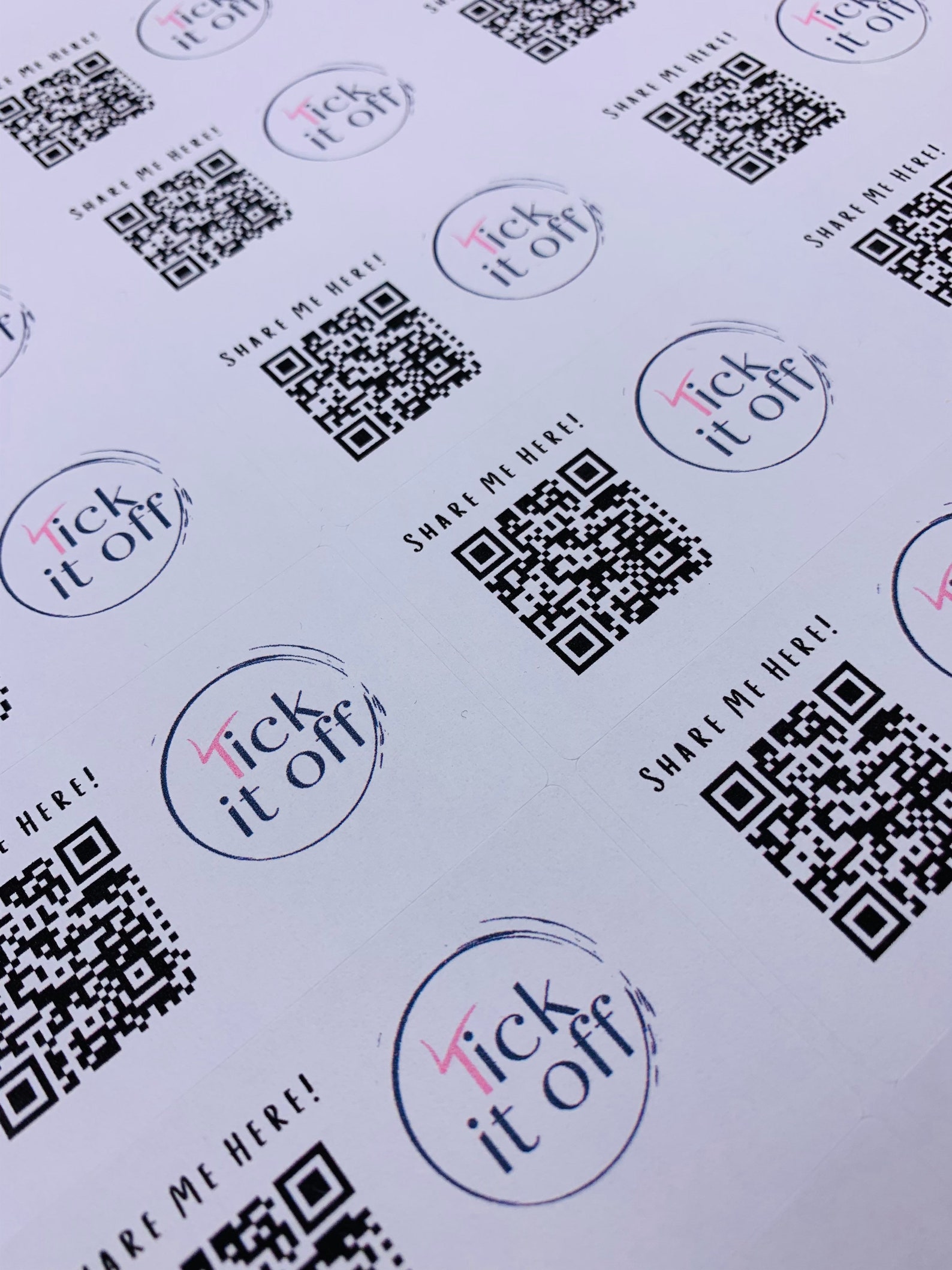 Qr Code Sticker Custom Personalised Business Labels - Etsy UK