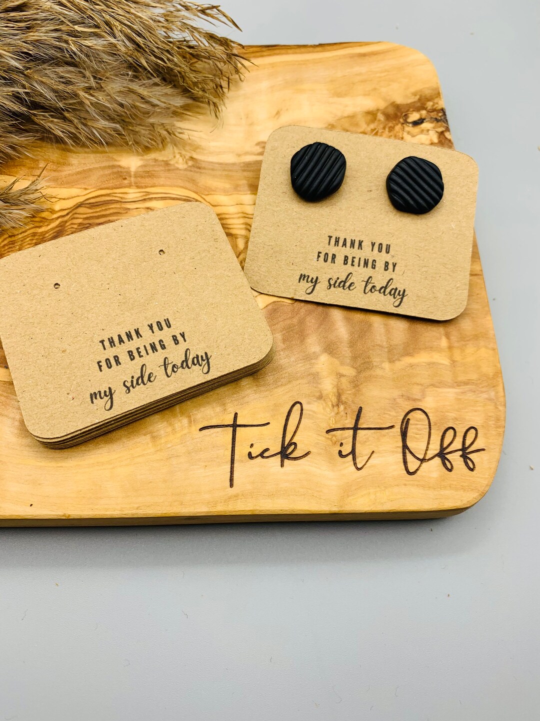 Custom Earring Backing Cards, Wedding Favours for Women, Jewellery ...