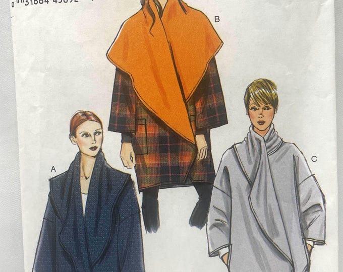 Vogue 8930 Wrap Jacket Sewing Pattern Size XS S M Uncut FF - Etsy