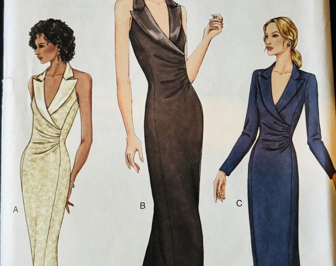Vogue 7642 Original 2002 Sewing Pattern Misses’ Fitted Lined Dress With ...