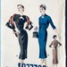 Vintage 1940's Sewing Pattern Simplicity 1252 2 Piece Peplum Dress Top ...