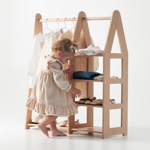 Clothing Frame Rack for Baby Girl Gift, Nursery Display Child Wardrobe ...