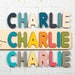 Custom Baby Name Puzzle, Montessori Wooden Name Puzzle for Toddlers ...
