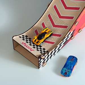 Personalized Jump Ramp for Toys Cars, Cars Parking Garage, Name Toys ...