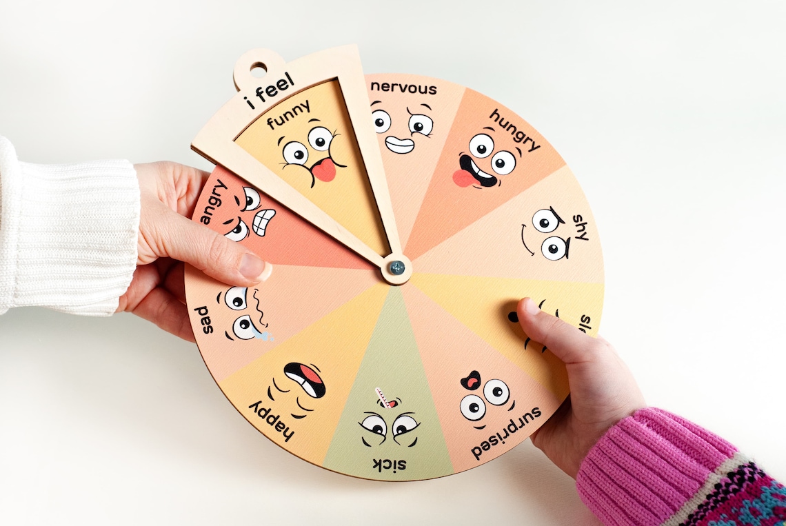 Gifts for Kids Emotional Wheel Feelings Wheel Emotion - Etsy