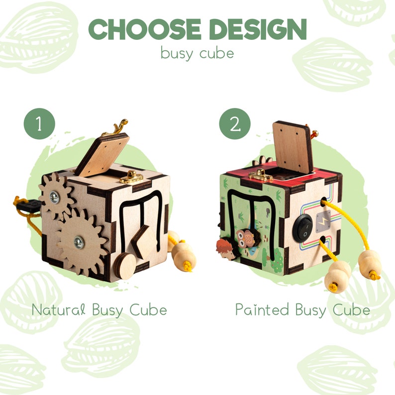 Toddler Busy Cube, Travel Toy, Fidget Toy for Kids, Sensory Toy ...