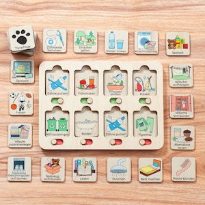 Chore Chart for Kids, Visual Schedule Board, Toddler Chore Chart ...