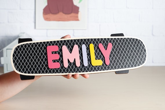 Baby Boy Name Puzzle Skateboard Name Puzzle With Pegs Toy - Etsy