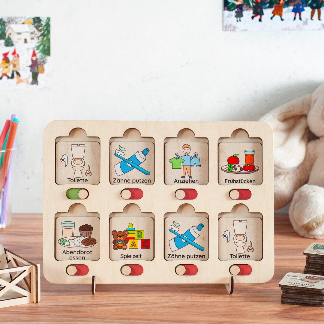 Chore Chart for Kids Visual Schedule Board Toddler Chore - Etsy