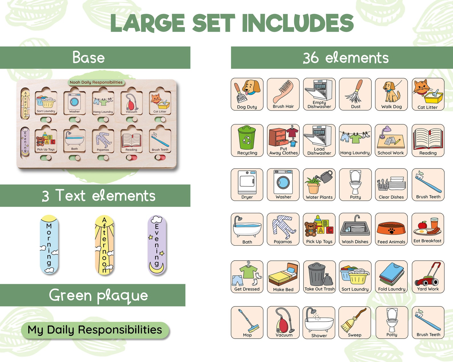 Chore Chart for Kids Visual Schedule Board Christmas Gift - Etsy