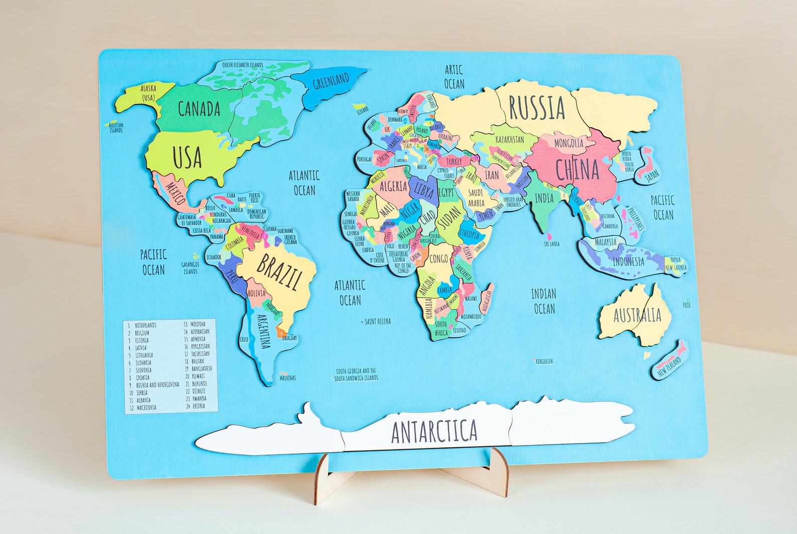 Kids World Map Puzzles for Kids Educational Toy Montessori - Etsy