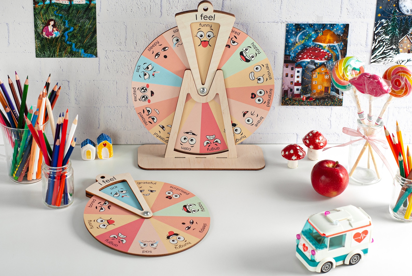 Gifts for Kids, Emotional Wheel, Feelings Wheel, Emotion Chart ...