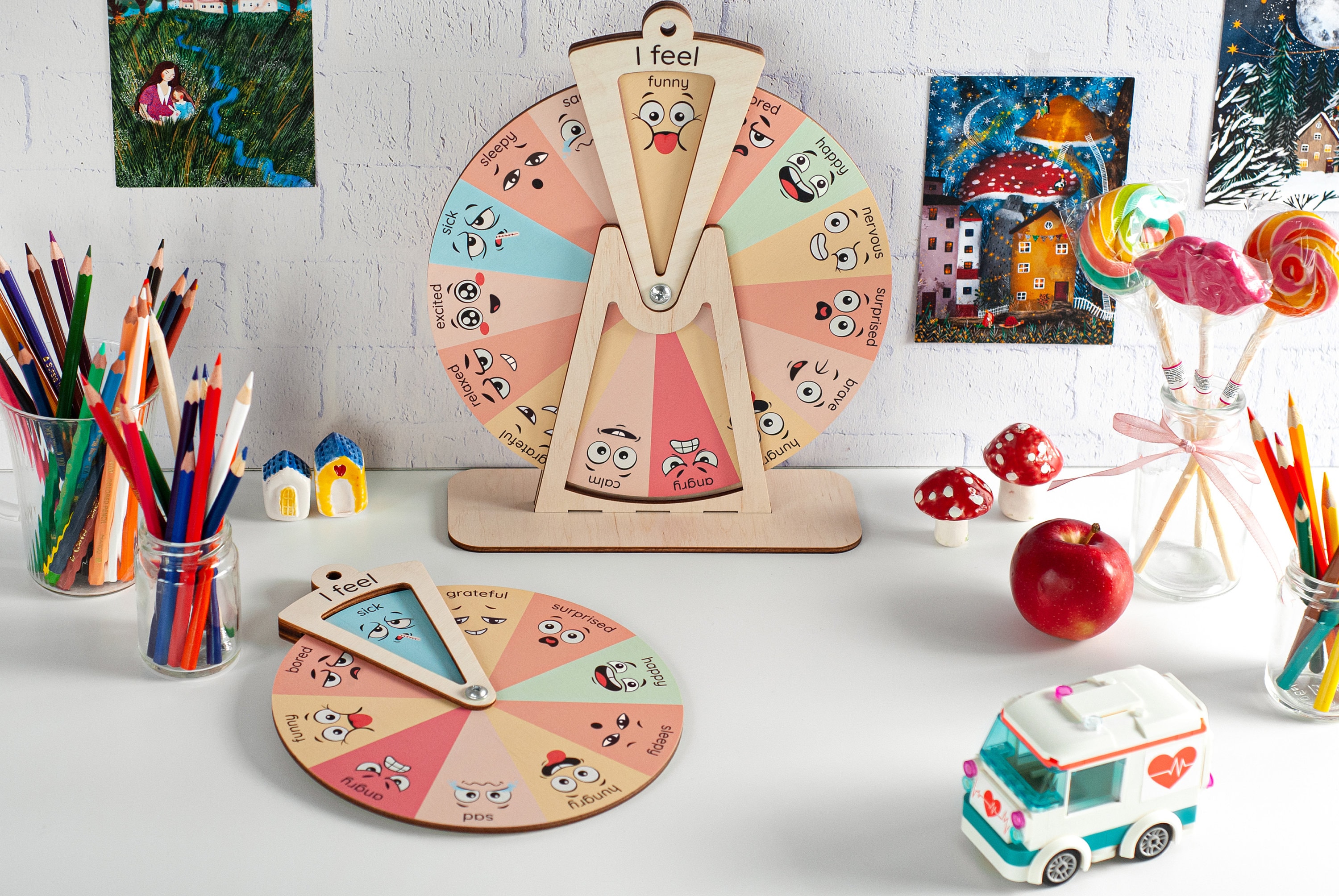 Gifts for Kids, Emotional Wheel, Feelings Wheel, Emotion Chart ...