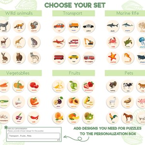 Jigsaw Puzzle 2 Year Old, Ocean Animal, Sea Animal, Montessori Toddler ...