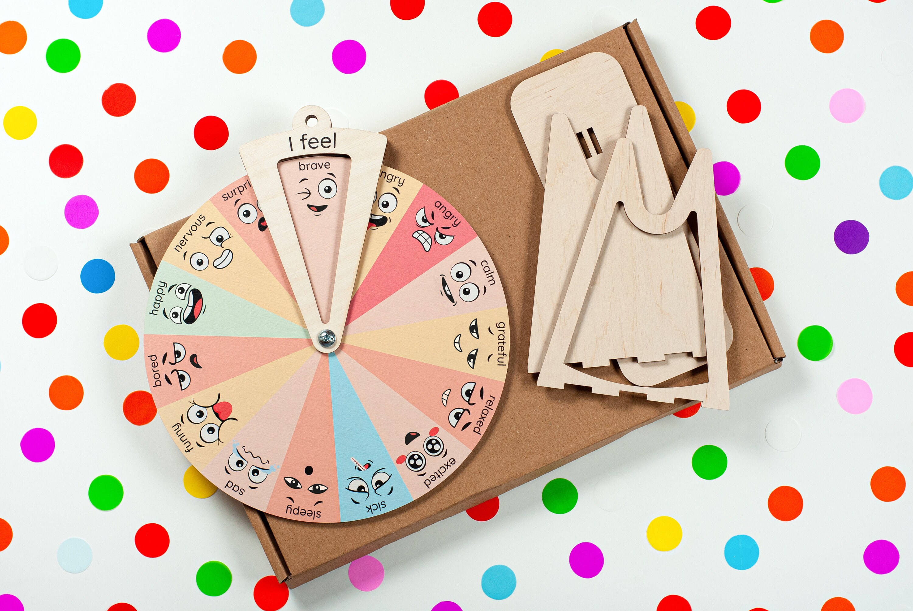 Gifts for Kids, Emotional Wheel, Feelings Wheel, Emotion Chart ...