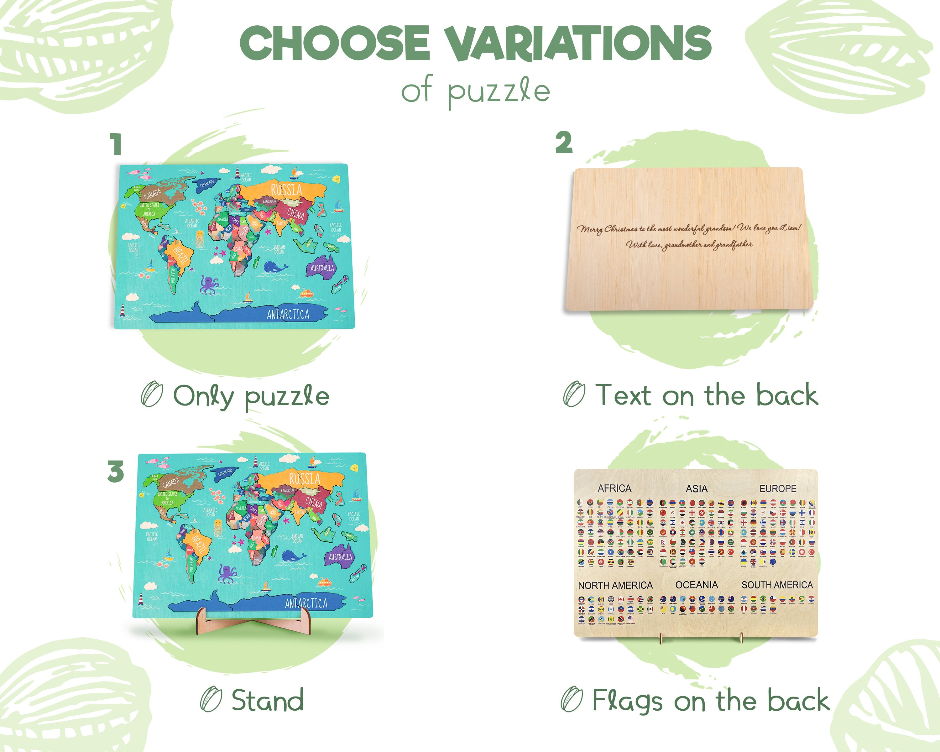 World Map Educational Toy Map Puzzles for Kids Montessori - Etsy Australia