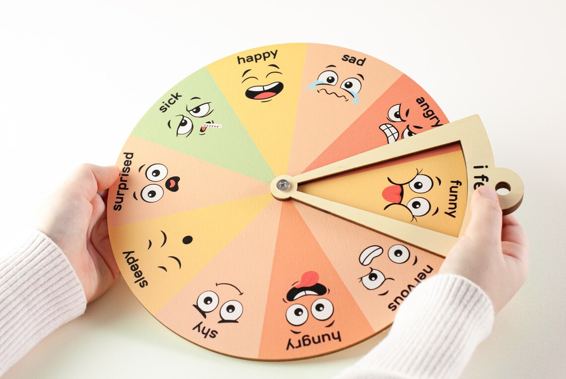Gifts for Kids Emotional Wheel Feelings Wheel Emotion - Etsy