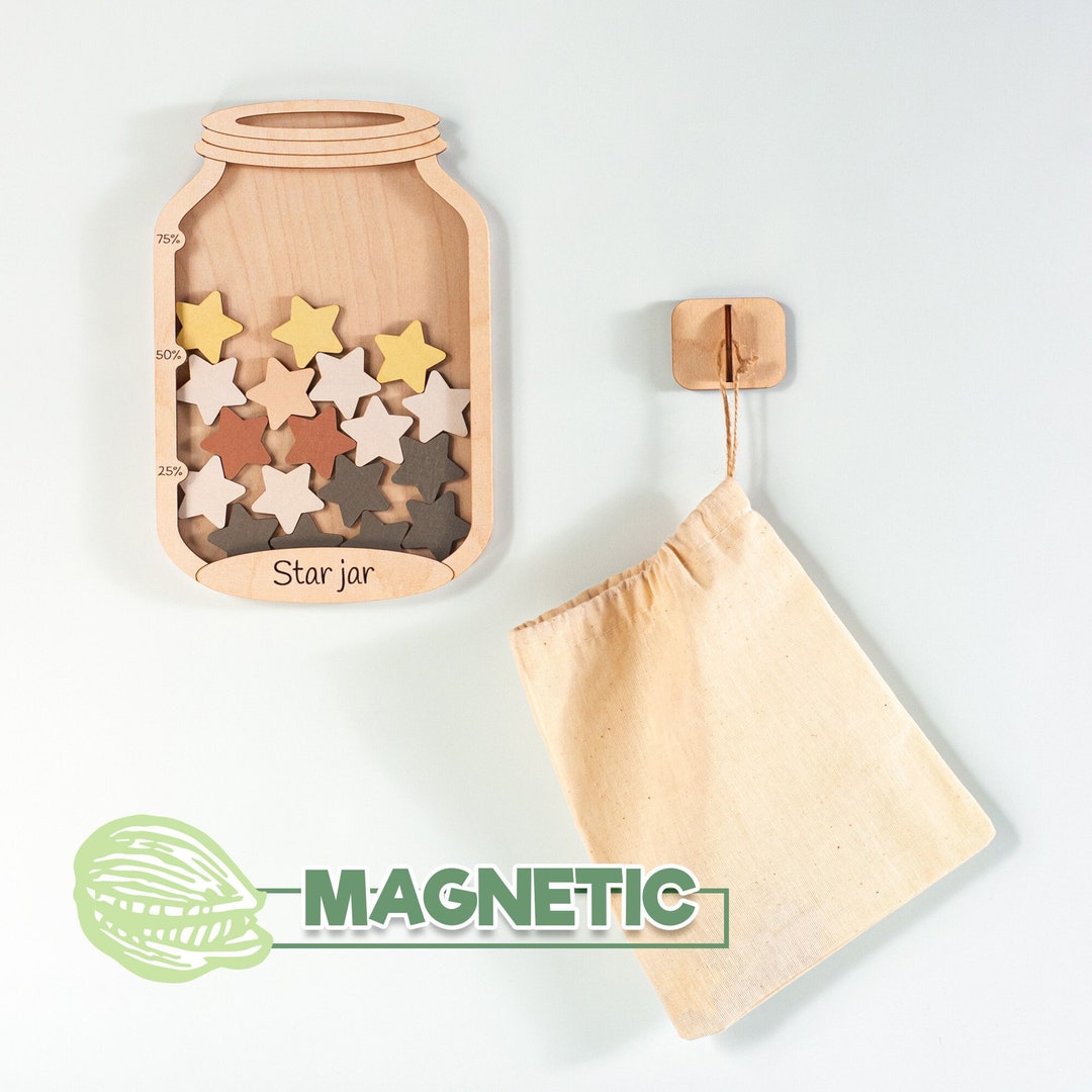 Reward Jar Magnetic for Kids, Reward Chart With Tokens, Potty Training ...