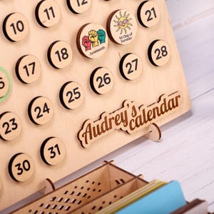 Montessori Perpetual Calendar for Kids, Wooden Waldorf Calendar ...