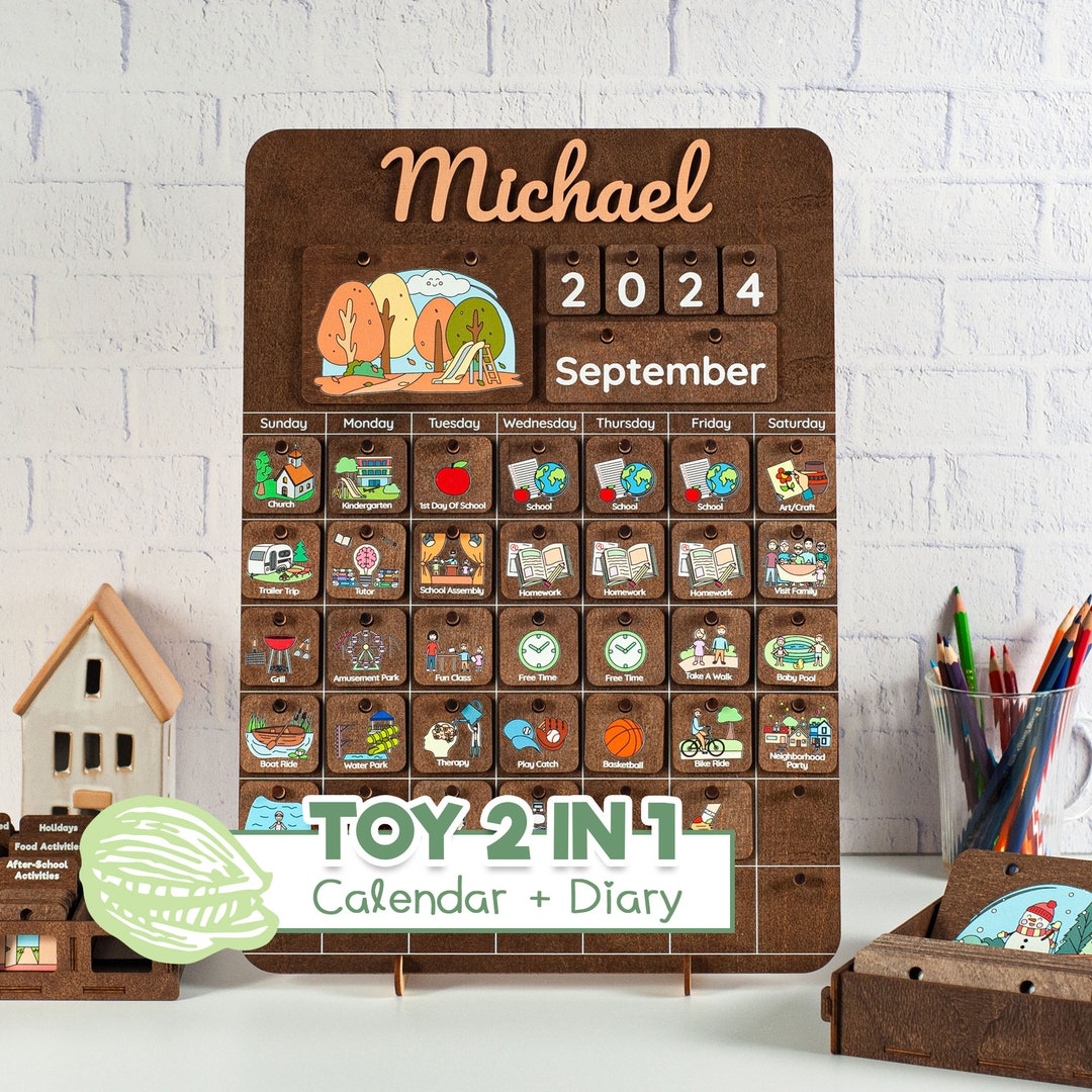 Montessori Calendar Set, Chore Chart for Kids, Toddler Daily Routine ...