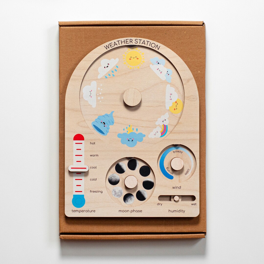 Kids Weather Station, Meteorologist Board, Montessori Weather Chart ...