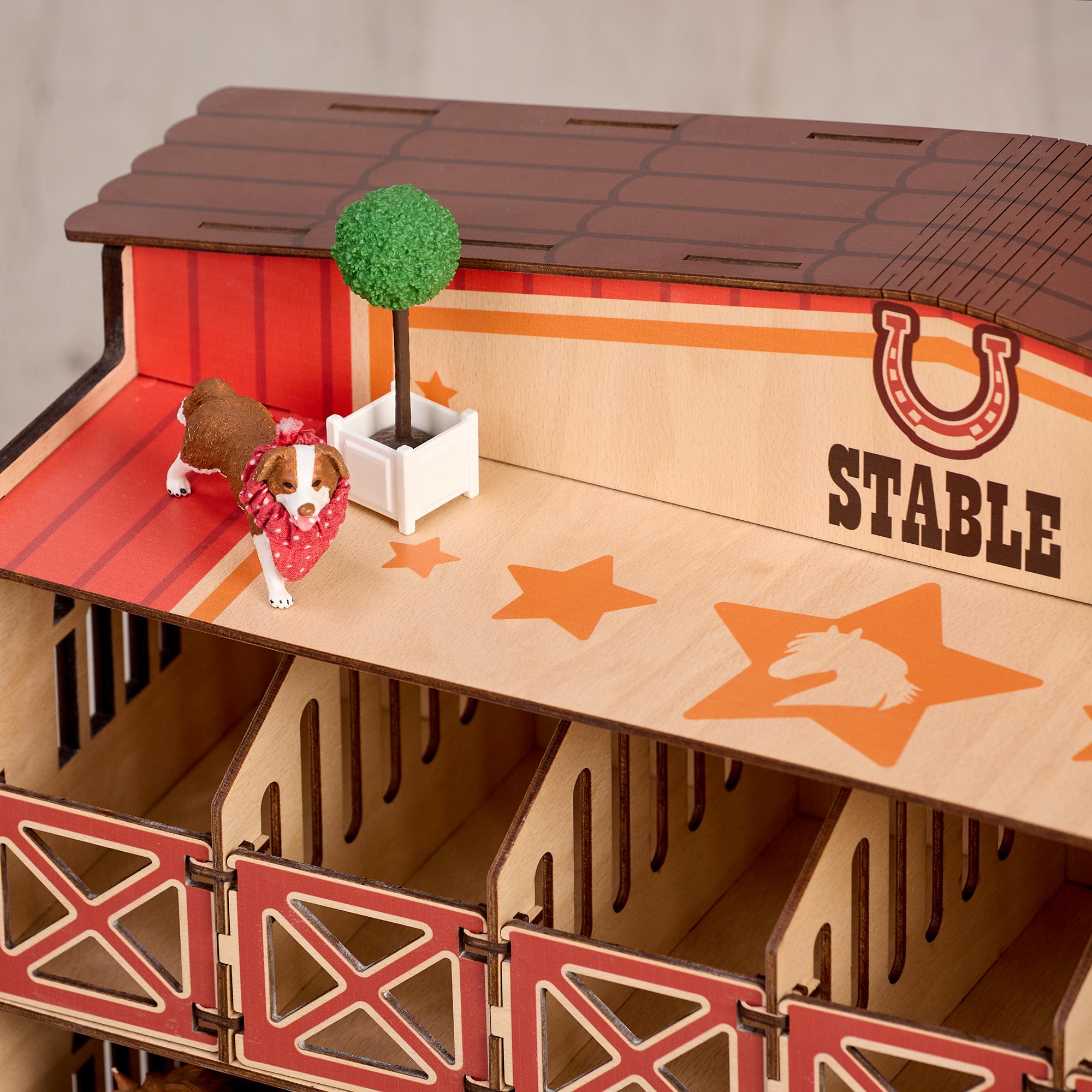Handcrafted Wooden Horse Stable: Personalized Barn Toy With Stalls - Etsy
