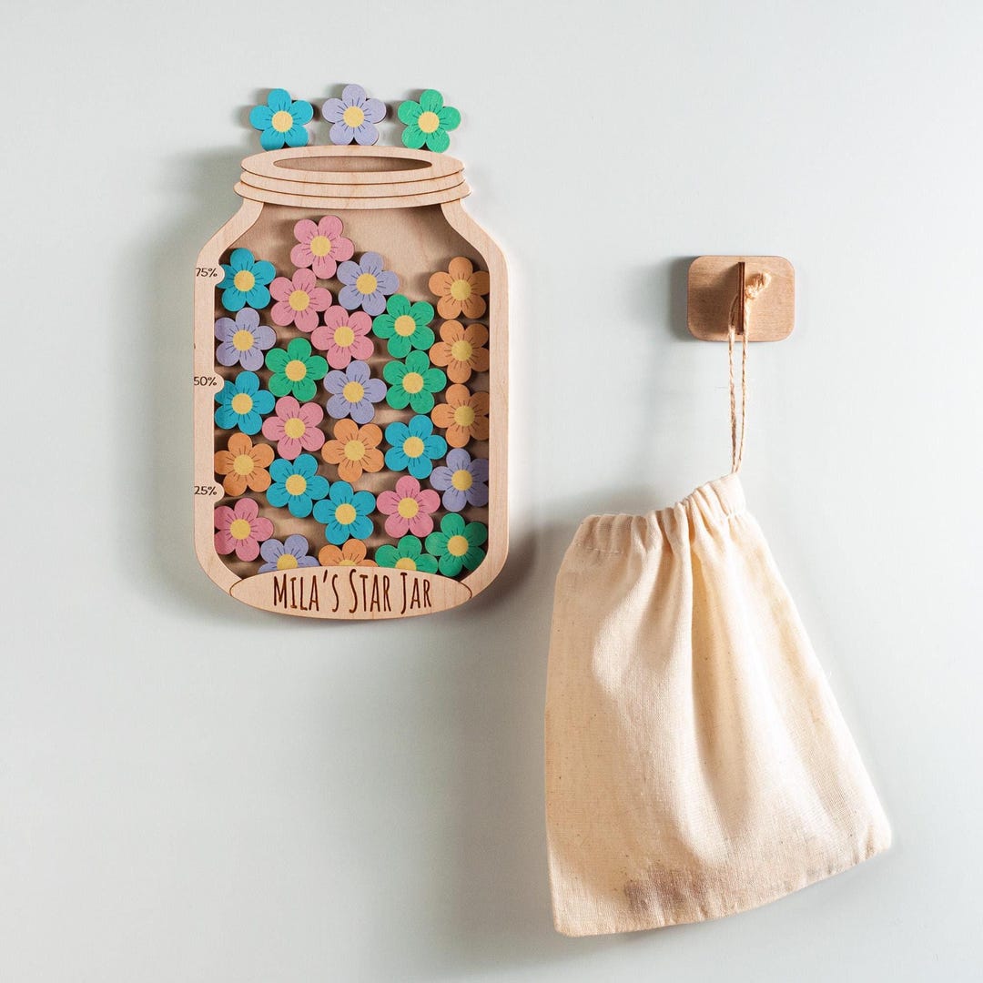 Magnetic Reward Jar With Tokens, Reward System for Kids Behavior ...