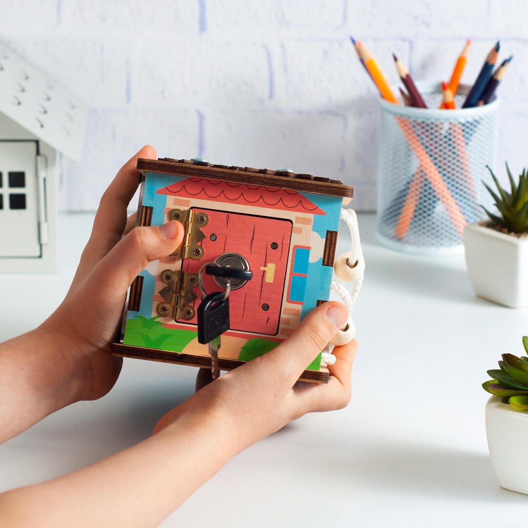 Busy Cube for Toddler, Fidget Toy for Kids, Baby Gift Idea, Sensory ...