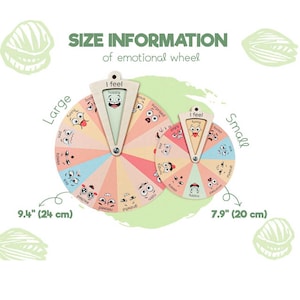 Gifts for Kids, Emotional Wheel, Feelings Wheel, Emotion Chart ...