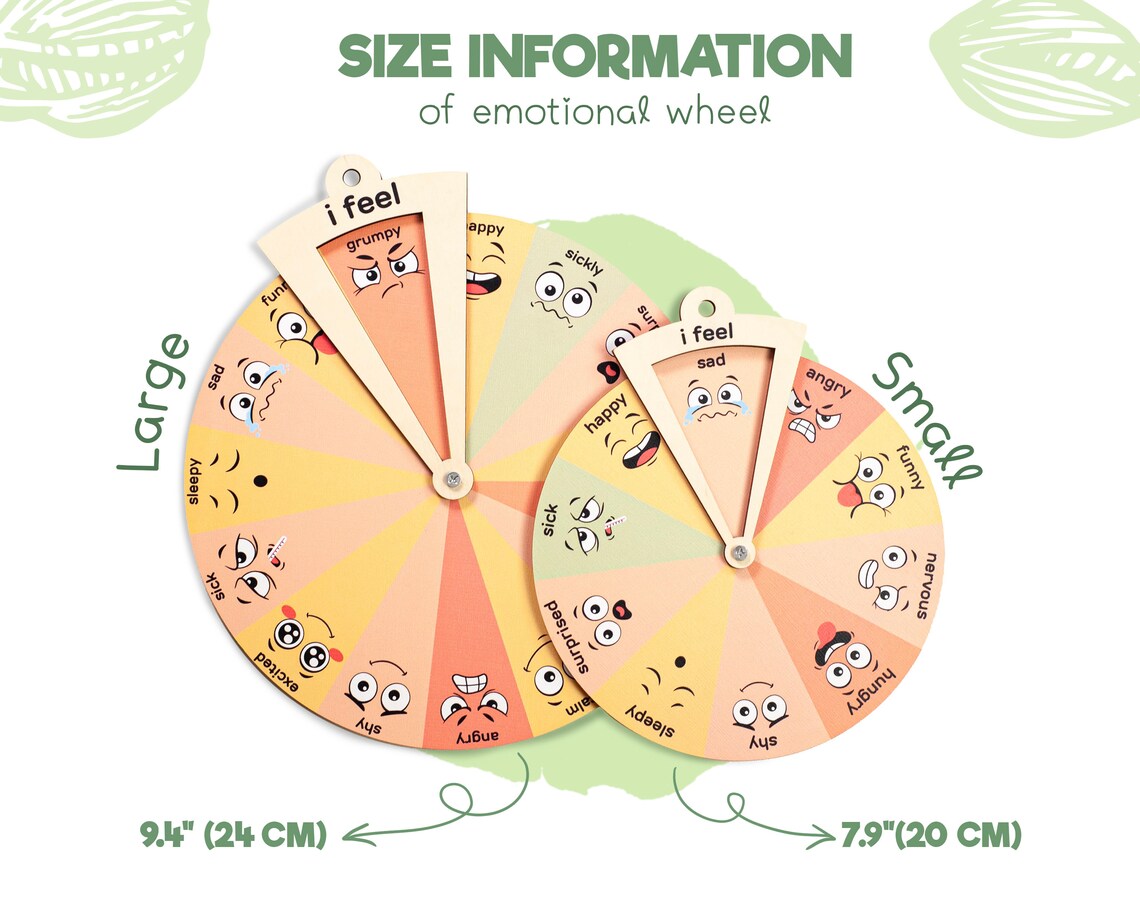 Gifts for Kids Emotional Wheel Feelings Wheel Emotion - Etsy