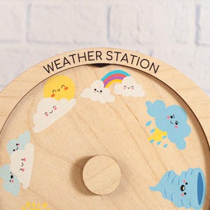 Montessori Weather Station Chart Board, Homeschool Learning Weather ...