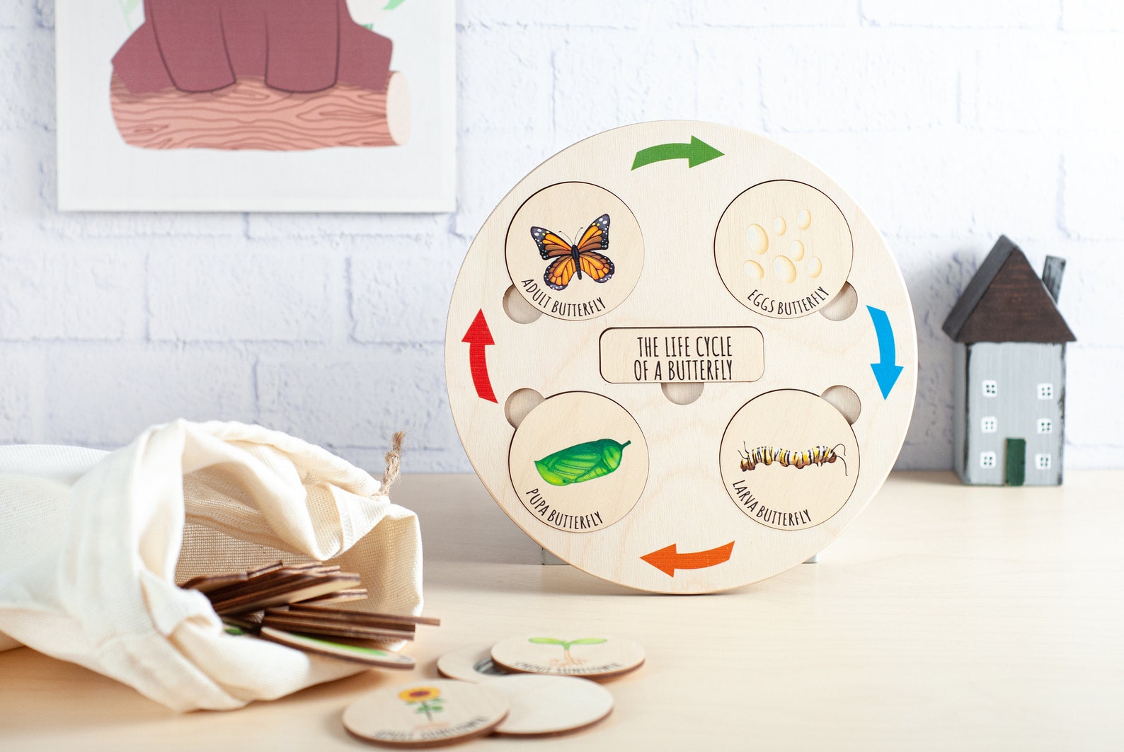 Montessori Life Cycle Puzzle Wooden Learning Toys Life Cycle - Etsy