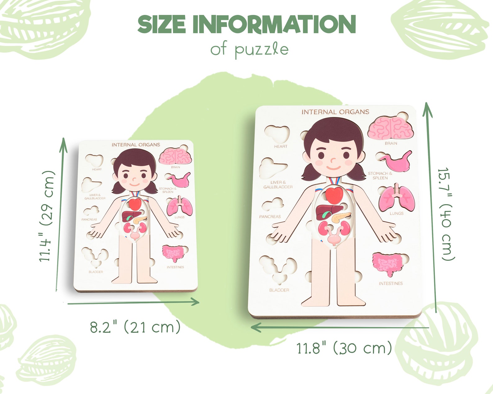 Human Body Puzzle Anatomy Puzzle Montessori Toys Anatomy - Etsy