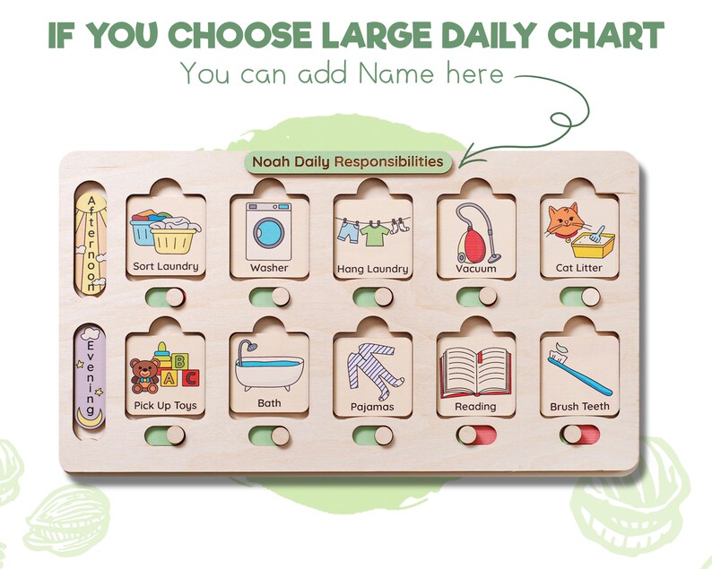 Chore Chart for Kids Toddler Chore Chart Wood Chore Chart - Etsy Canada