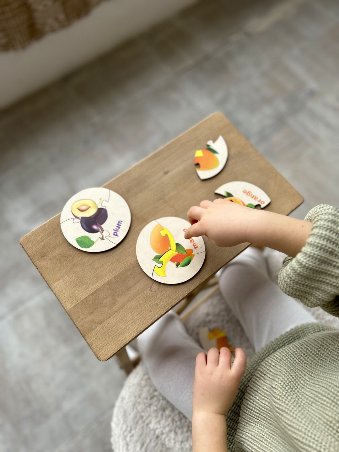 Jigsaw Puzzle, Learning Preschool, Fruits Animals Transport, Toddler ...