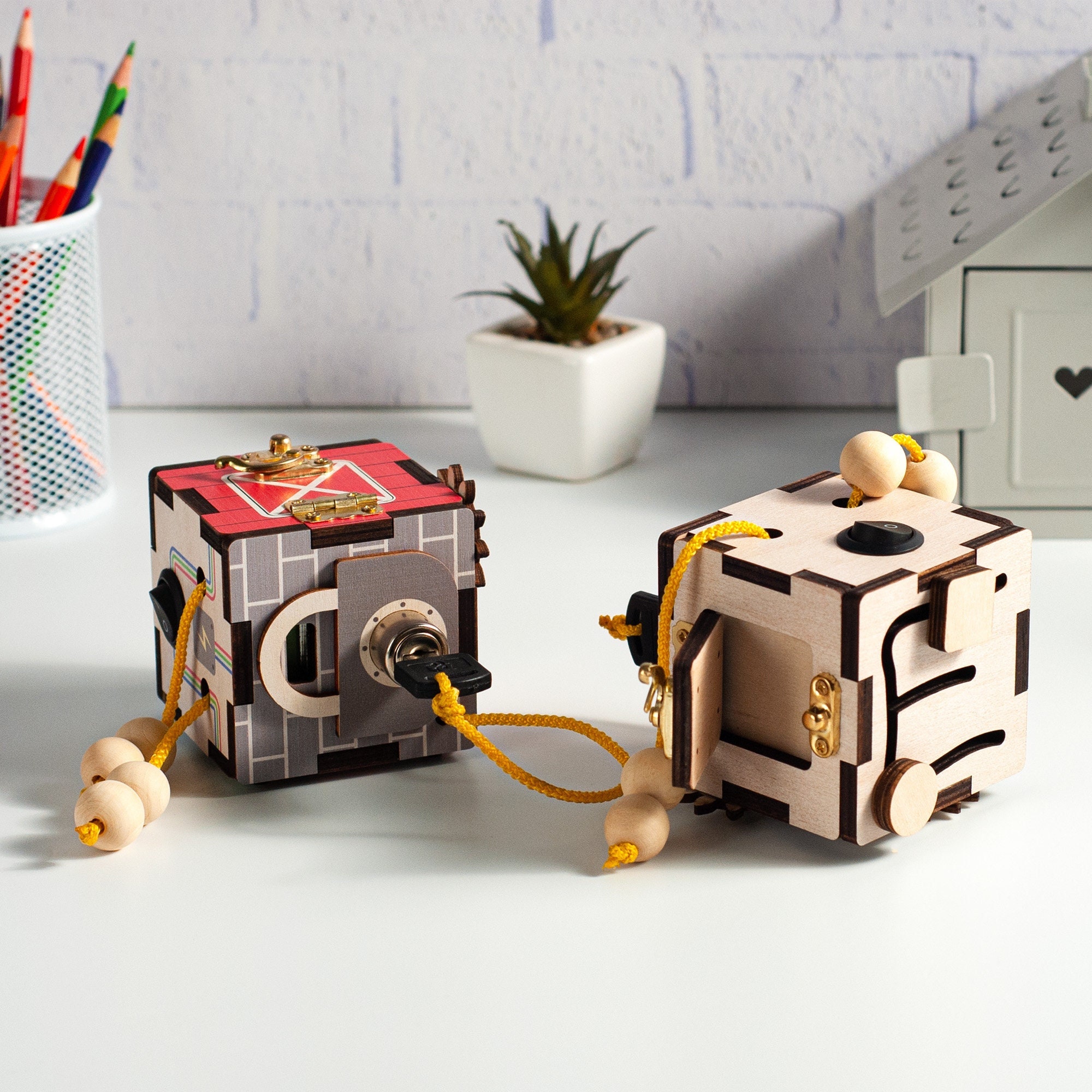 Alzheimer Dementia Parkinson Gift, Busy Cube, Maze Game for Adult ...