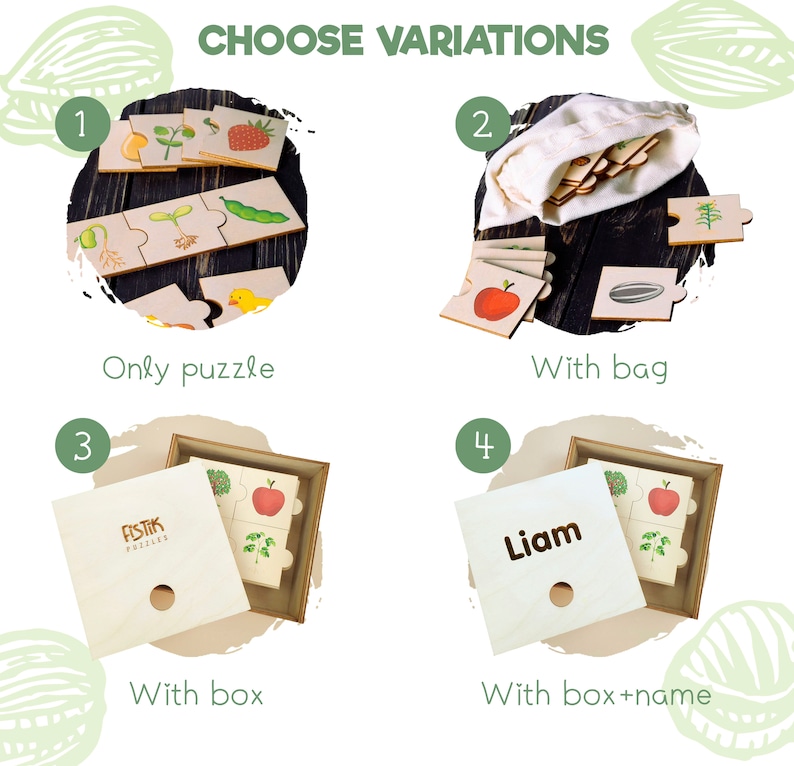 Life Cycle Wooden Puzzle for 2 3 4 Years Old Kids Jigsaw - Etsy