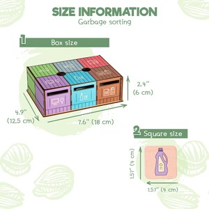 Recycling Game Toys for Toddler, Kids Wood Garbage Sorting Play Set ...