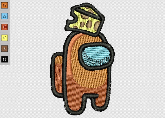 Among Us cheese 2 3 Sizes Machine embroidery design | Etsy