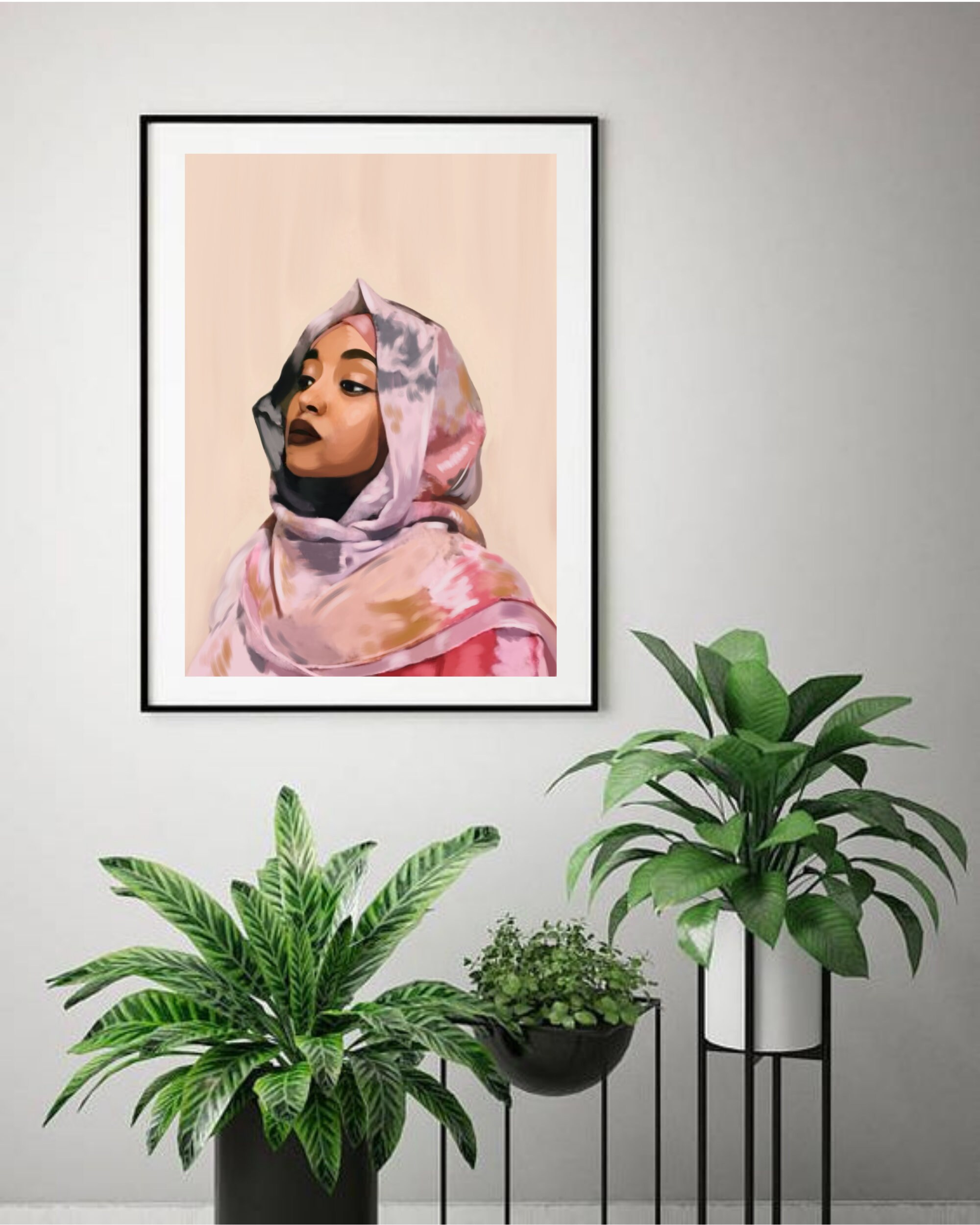 Woman in Hijab | Muslim Art | Islamic Art | Printable Wall Art | Hijab ...
