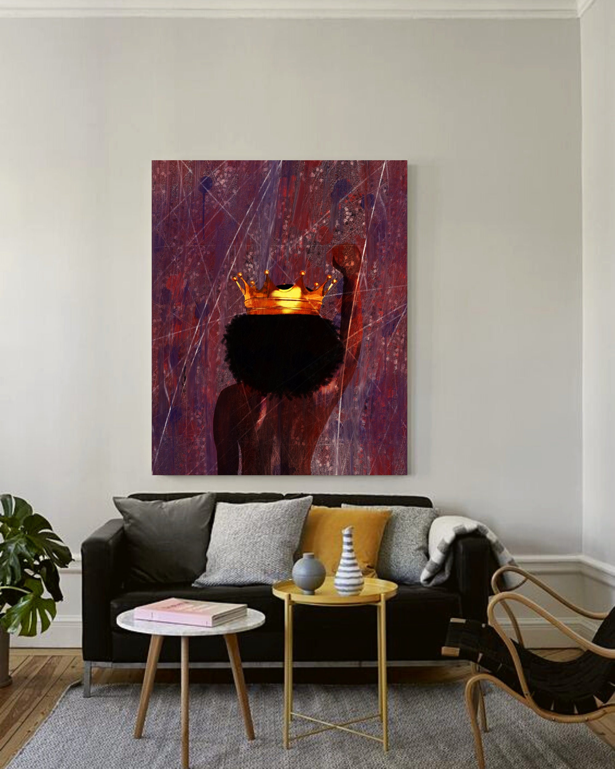Black Power | Black Art | Black Queen | Printable Art | Abstract Art ...